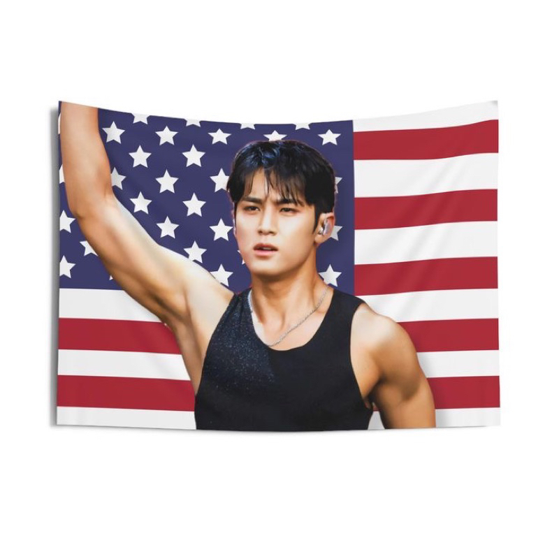Jual BENDERA KPOP SEVENTEEN MINGYU AND ALL MEMBER BISA CUSTOM FOTO ...