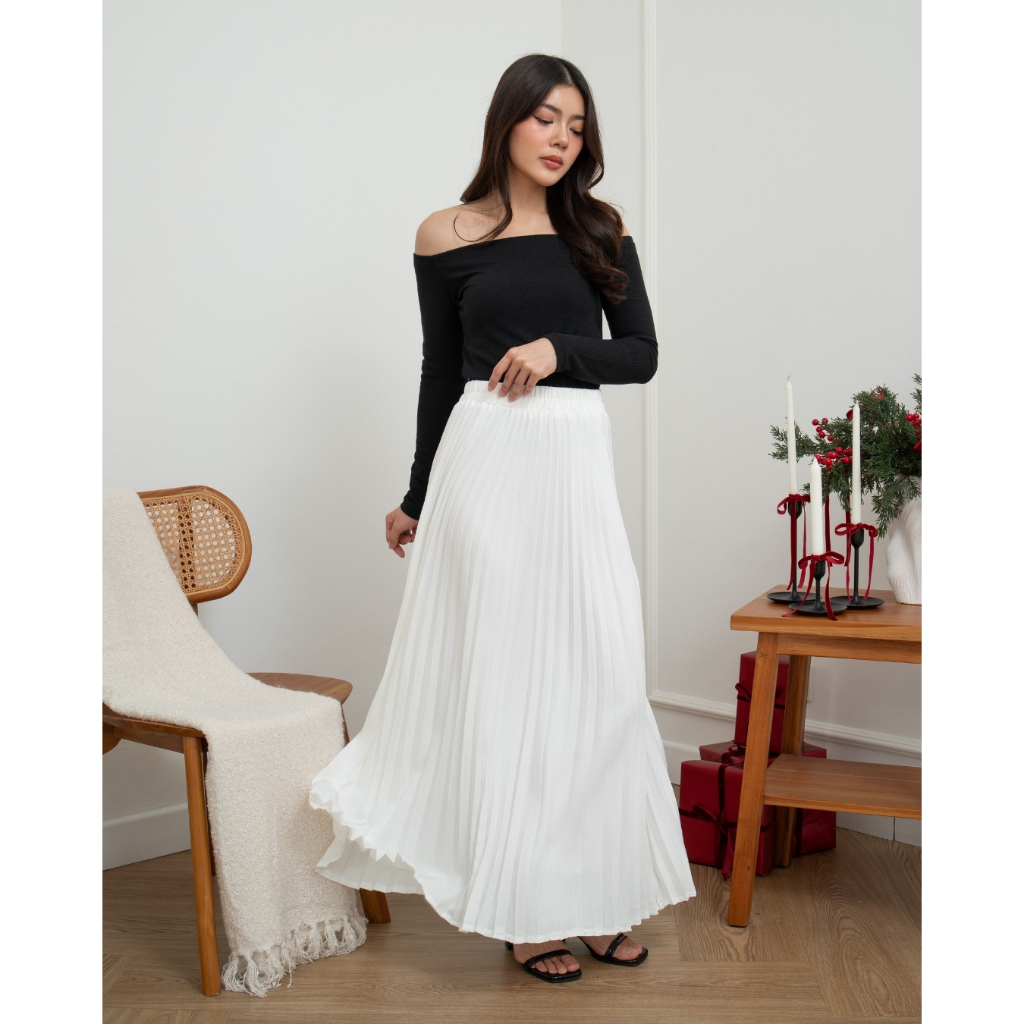 Jual [ Canary ] Esha Pleats Skirt / Rok Wanita /Rok Pleats | Shopee ...