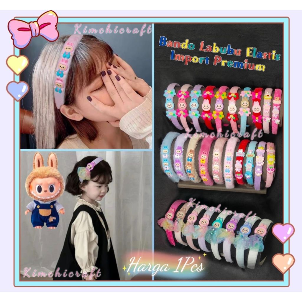 Jual BANDO LABUBU IMPORT PREMIUM / BANDO LABUBU ELASTIS / BANDANA ...