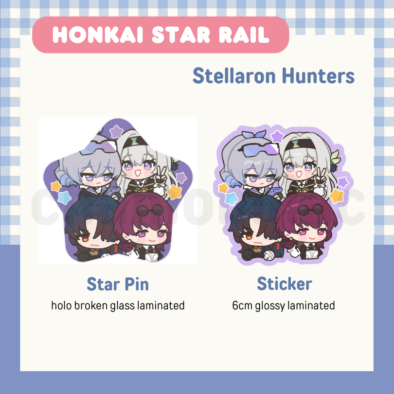 Jual Honkai Star Rail Stellaron Hunters Pin & Stickers by chamomilac ...