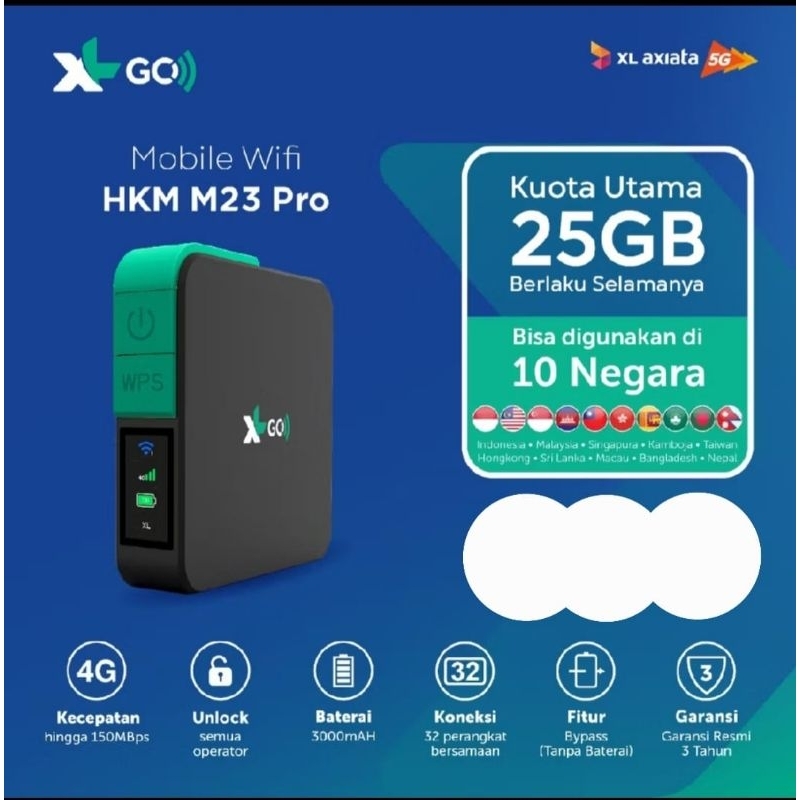 Jual BATAM SHOPPING MALL (DIUR) MODEM XL M23 PRO HKM 25GB / XL GO MIFI ...