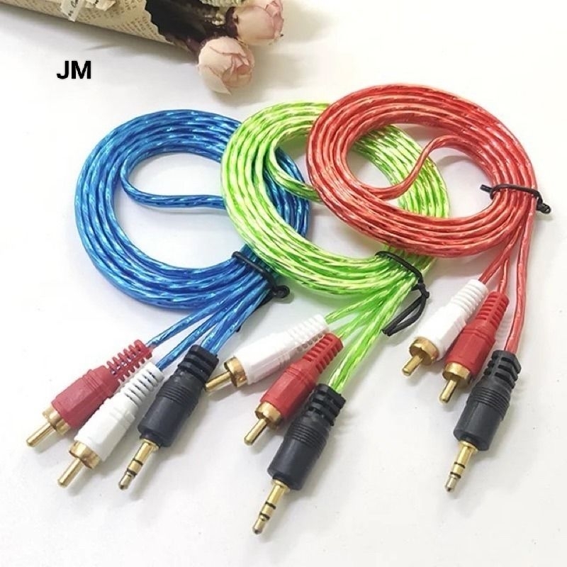Jual Kabel Jack Audio Aux 2 IN 1 Original Kabel 1.5M Kabel Musik Audio ...