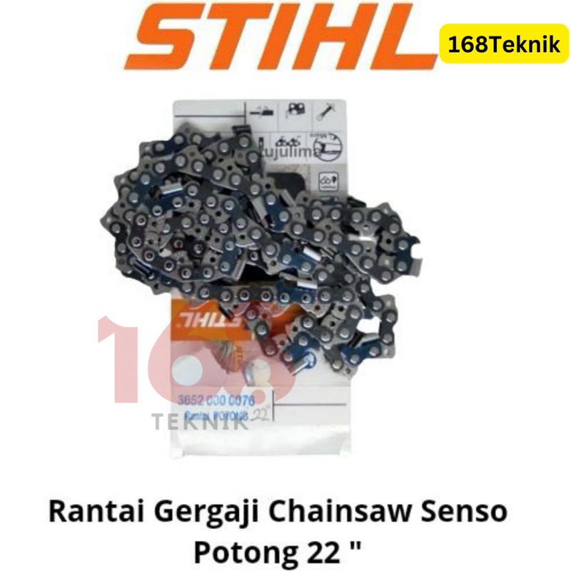 Jual 168Teknik Rantai Gergaji Chainsaw 22" STIHL 100% ORIGINAL/Rantai STIHL Potong 22 inch ...