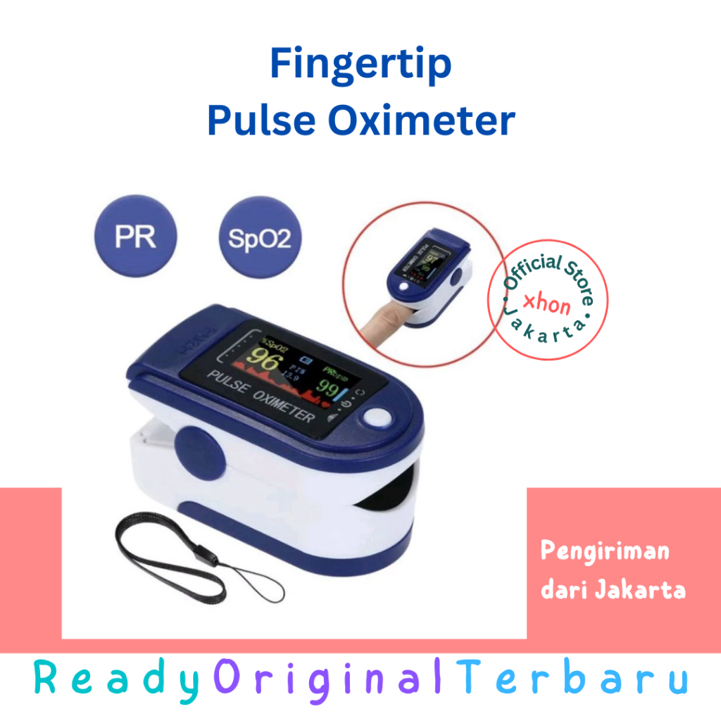 Jual [ORIGINAL] Fingertip Pulse Oximeter | alat saturasi oksigen ...