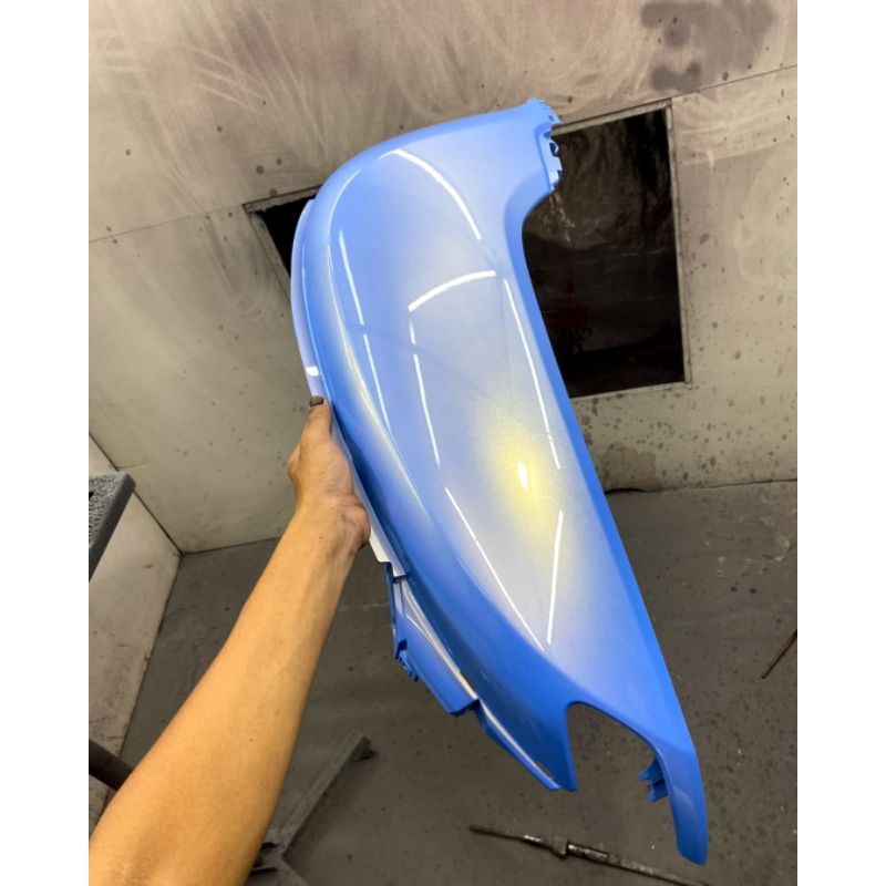 Jual cat dolphin blue efek gold pu cat motor dan mobil berkualitas ...
