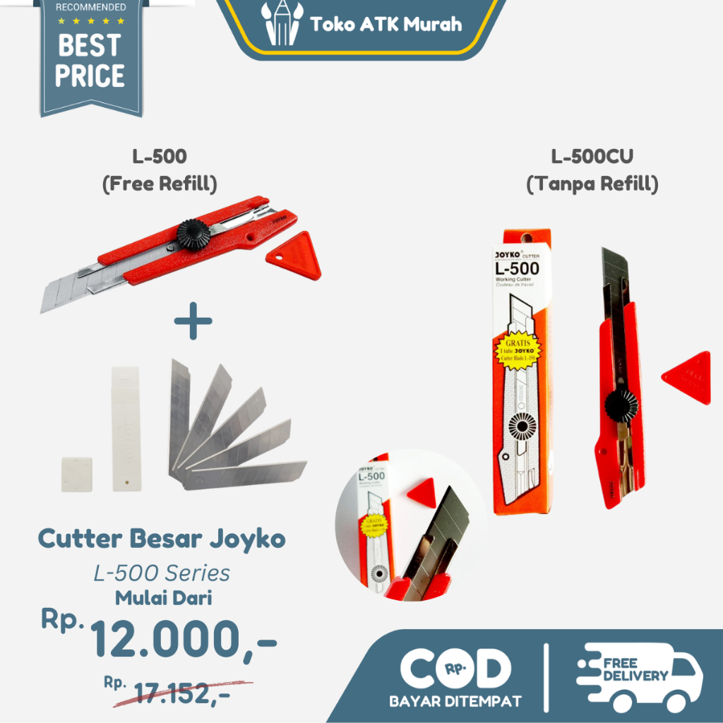 Jual Cutter Besar Joyko L-500 / Kater Pemotong Besar Tajam | Shopee ...