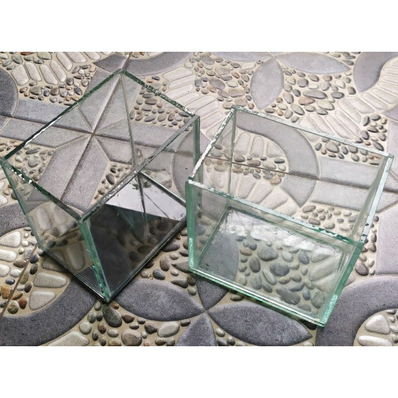 Jual soliter cupang 15x10x15 aquarium mini kaca 5mm | Shopee Indonesia