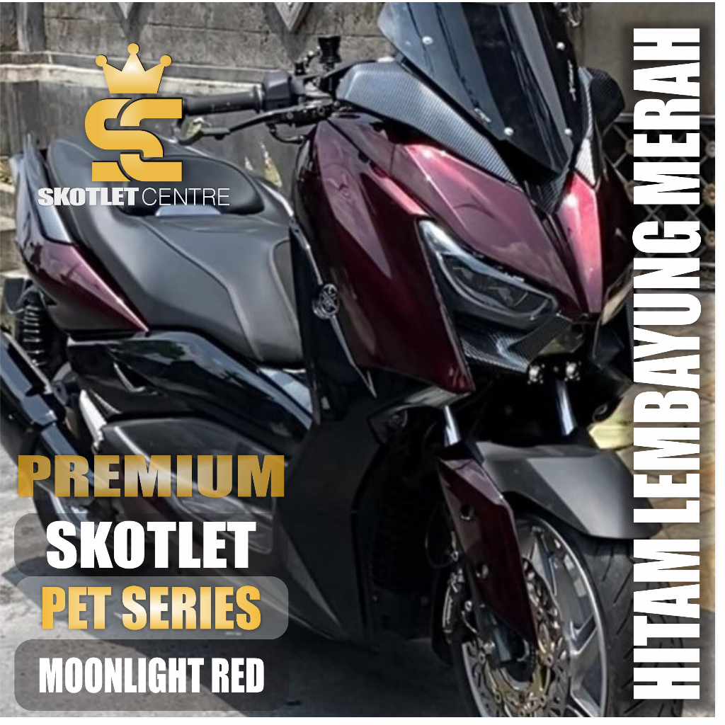 Jual Skotlet Motor Hitam Lembayung Merah Schotlite Sticker Moonlight ...