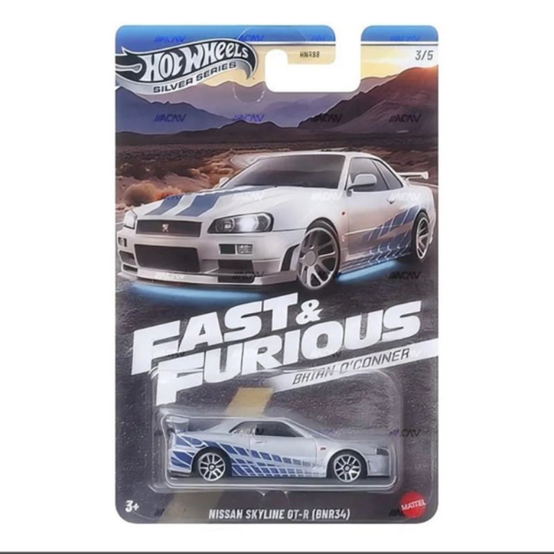 Jual Hot Wheels Fast Furious Brian O'Connor Nissan Skyline GTR R34 ...