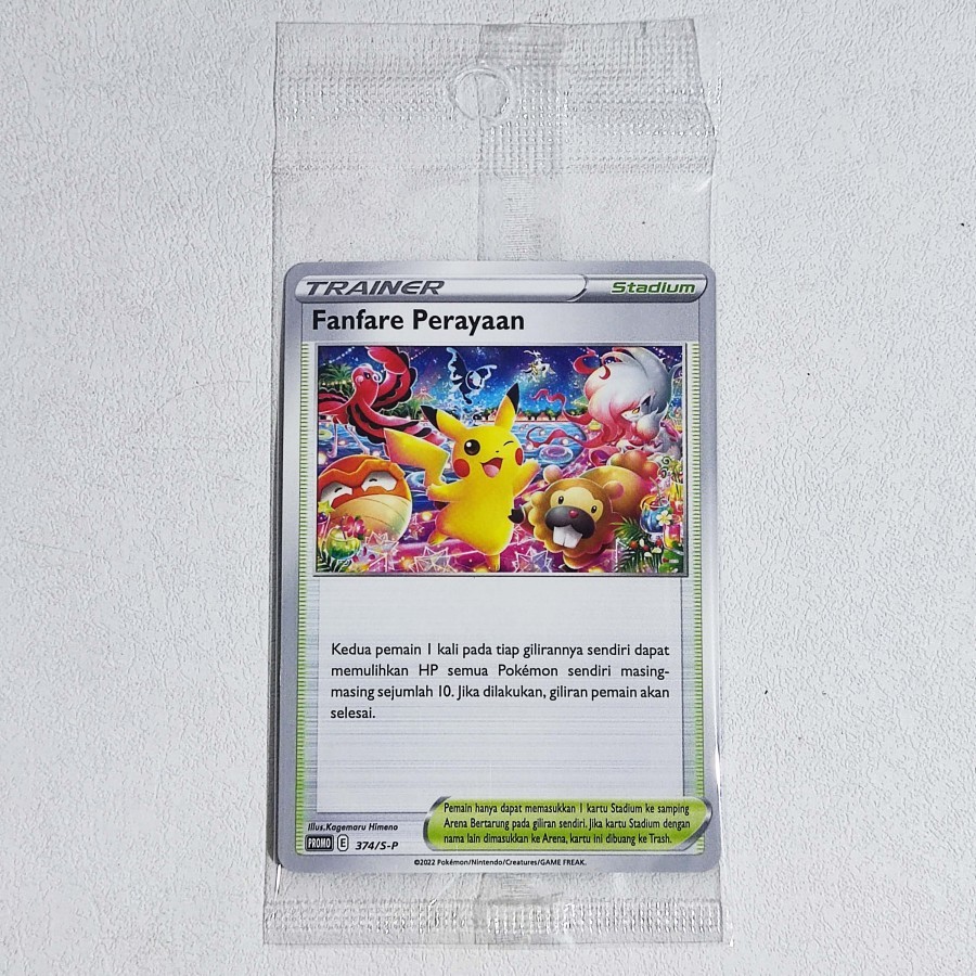 Jual Fanfare Perayaan Sealed 374/S-P Kartu Promo Festival Pokemon Indonesia TCG | Shopee Indonesia