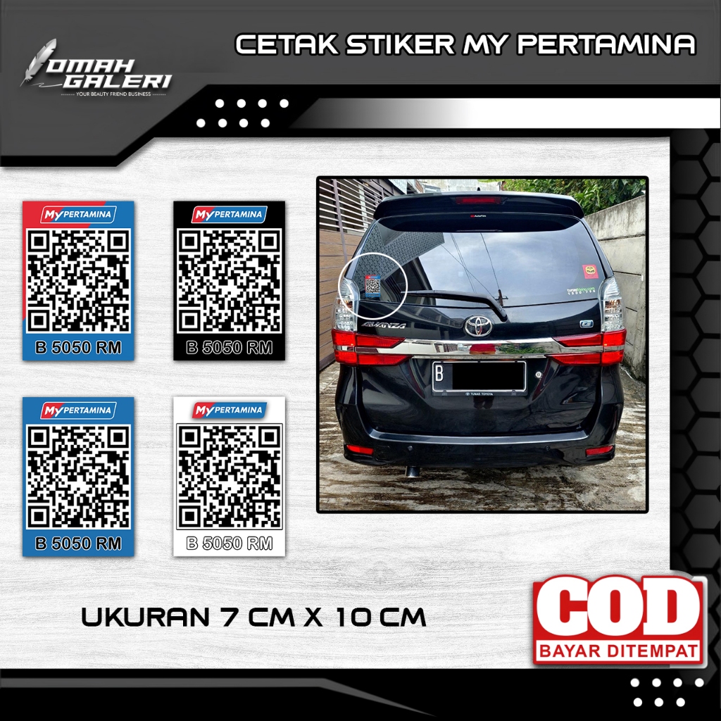 Jual STIKER QR CODE MY PERTAMINA / CETAK STIKER MY PERTAMINA / JASA CETAK STIKER MY PERTAMINA ...