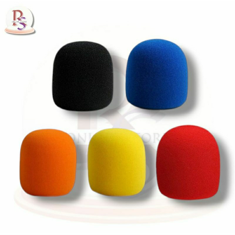 Jual busa microphone tebal / spon (cover mic) - ISI 5 PCS ( RANDOM ...