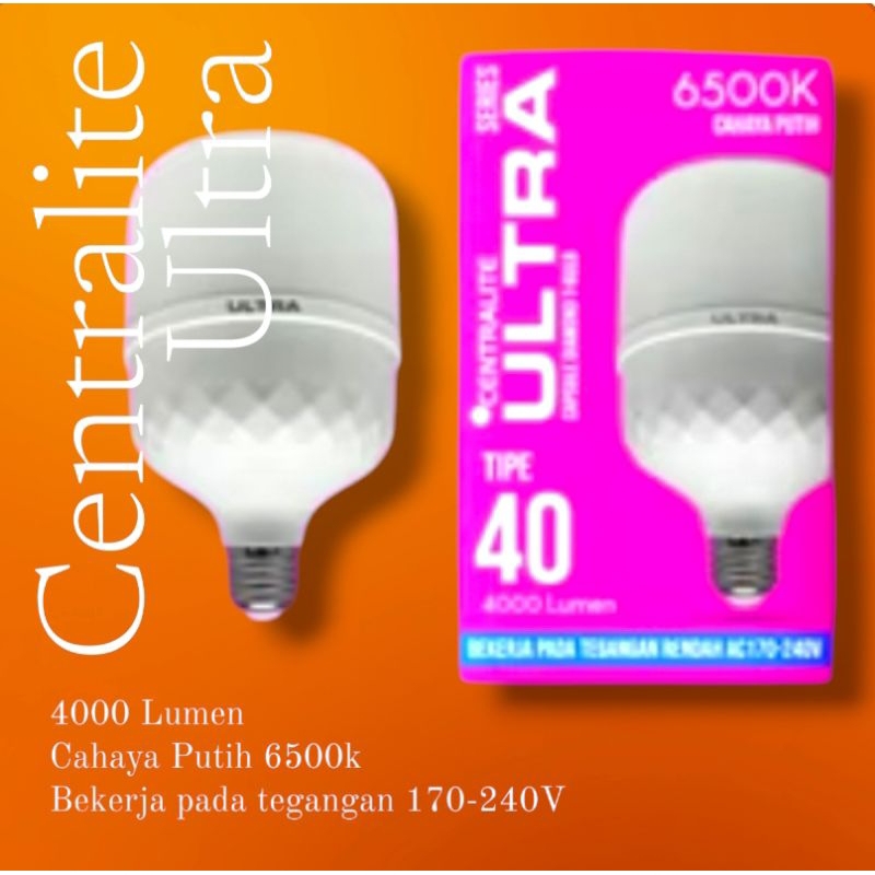 Jual Centralite ULTRA 5W-40W Lampu LED Kapsul Diamond T-Bulb Body Jumbo | Shopee Indonesia