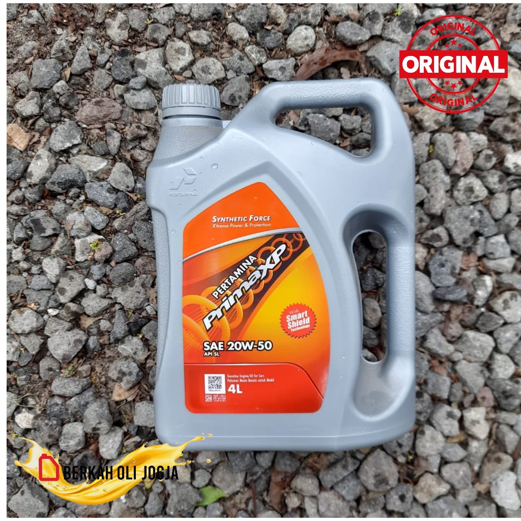 Jual NEW! Pertamina Prima XP 20W-50 4 Liter (Oli Mesin Bensin) ORIGINAL ...