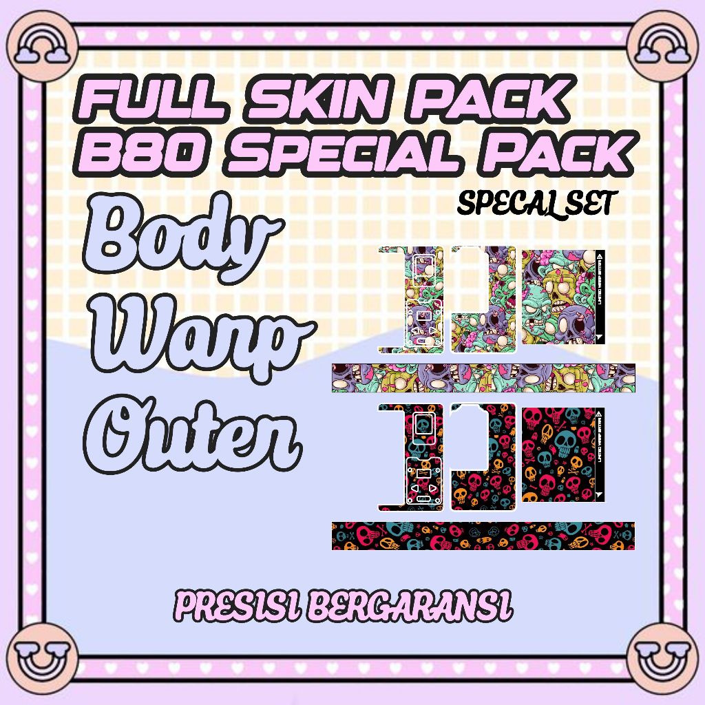 Jual STIKER PREMIUM FULL SET SEMUA SISI STIKER b80 LUAR DALAM | Shopee ...