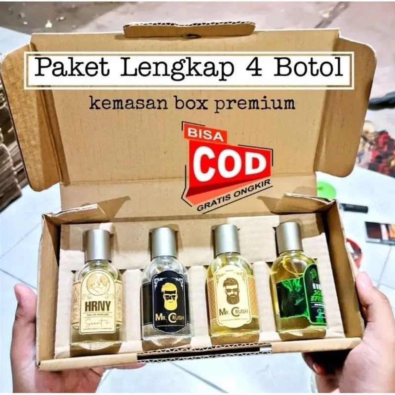 Jual COD parfum pria Paket Bundling ( BUY 1 GET 4 ) Parfum MR CRASH ...