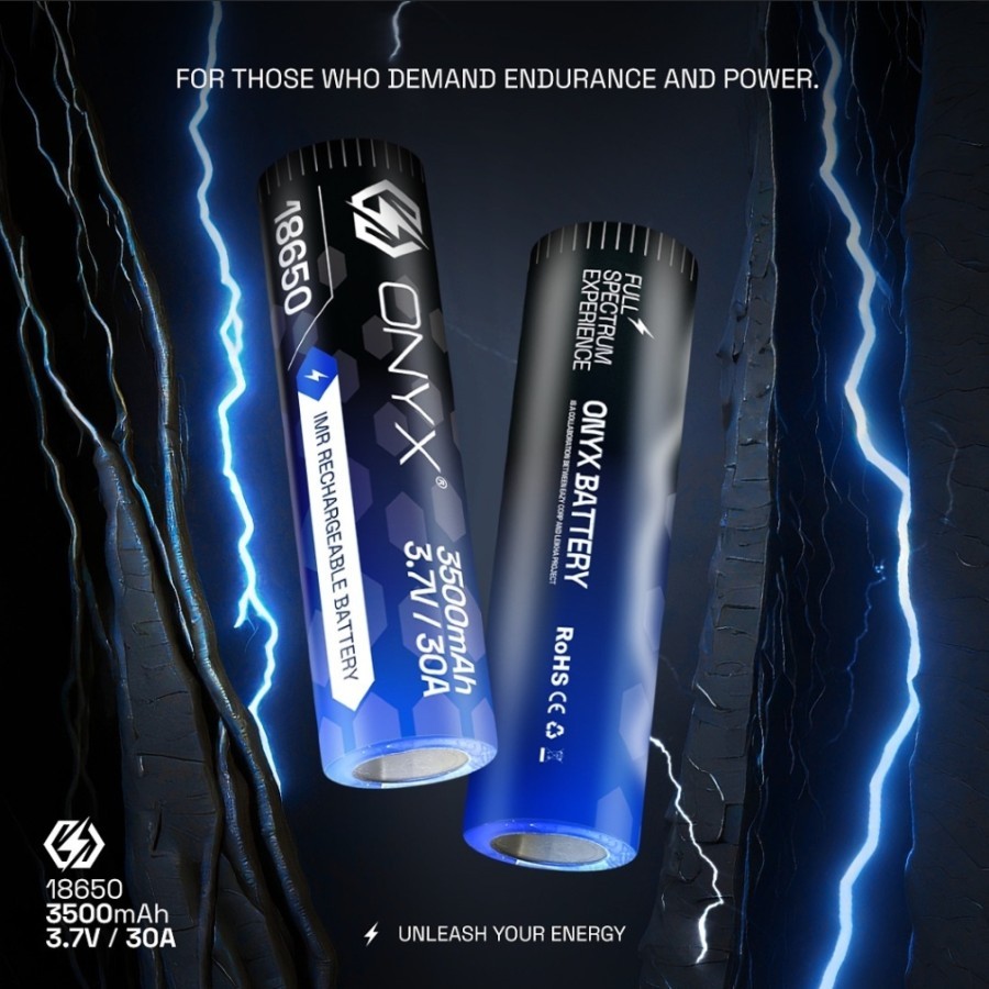 Jual ONYX 3500MAH 30A 18650 BATTERY 100% ORIGINAL - BATERAI ONIX ...