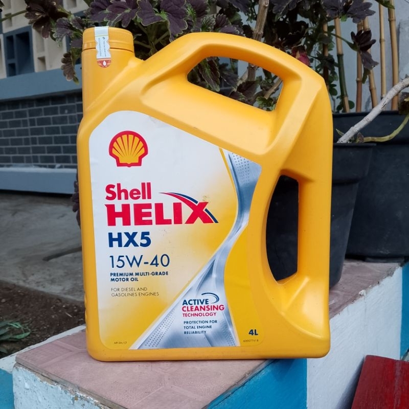 Jual SHELL HELIX HX5 15W-40 4L READY OLI MOBIL SHELL Patasjayamotor | Shopee Indonesia