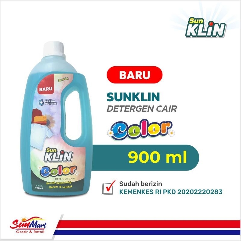 Jual Sunklin Deterjen/detergen cair 900ml / botol Kemenkes RI PKD ...