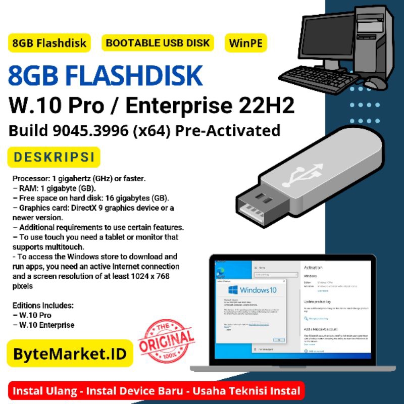 Jual USB Flash Disk 8GB/VGEN Sandisk - Pre-Activated | Shopee Indonesia
