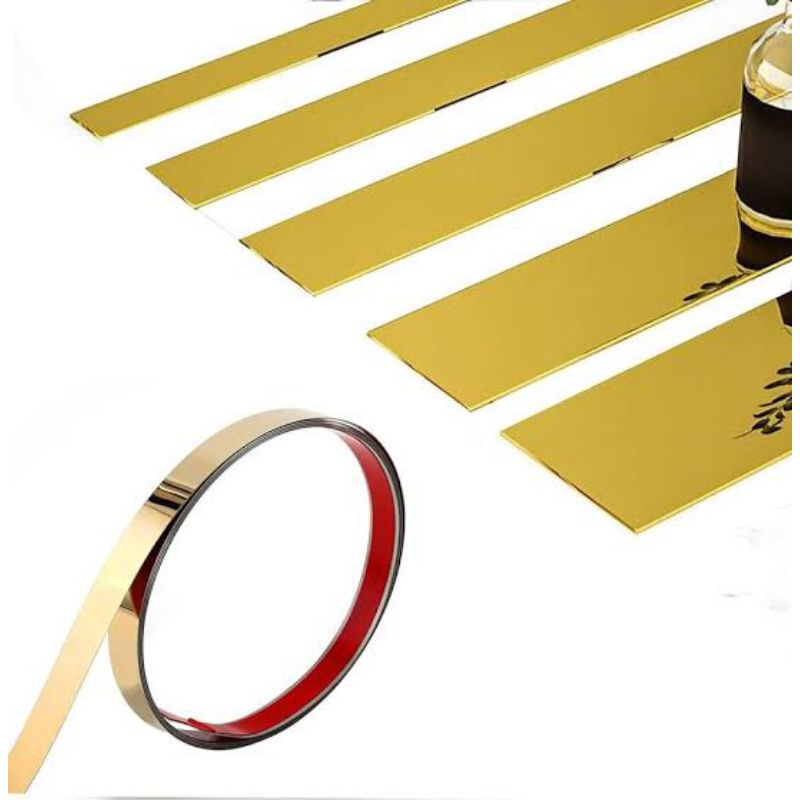Jual List Strip Mirror Gold Silver, Strip Gold Moulding, Strip pembatas ...
