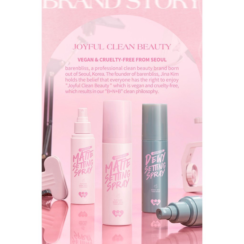 Jual BNB BARENBLISS LOCKLOOK SETTING SPRAY DEWY | MATTE - Setting Spray ...