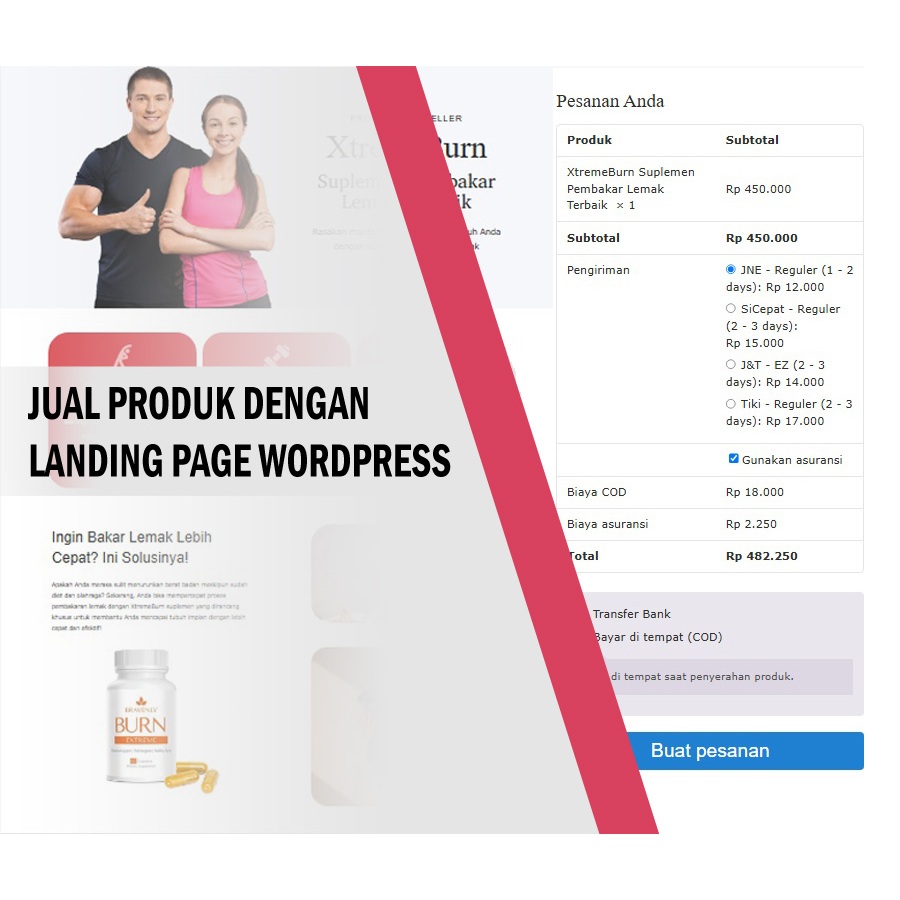 Jual Web Jualan Produk | Sales Page | Website Landing Page Toko Online ...