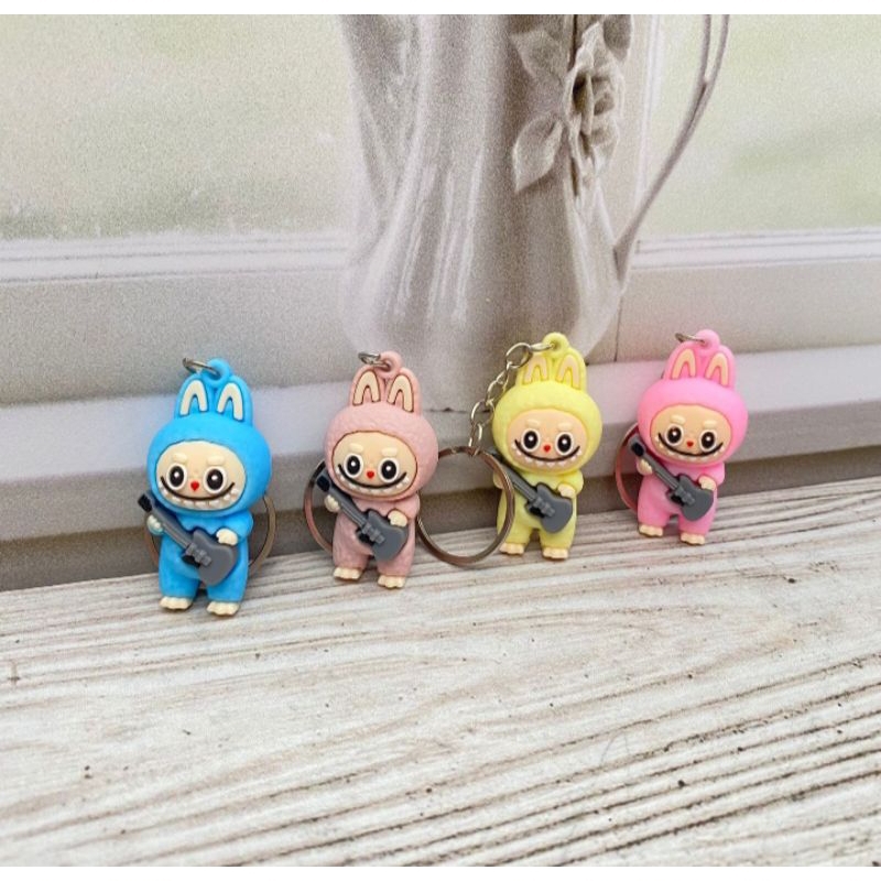 Jual Gantungan Kunci Labubu Viral Ganci Labubu Fullbody Gitar Pop Mart ...