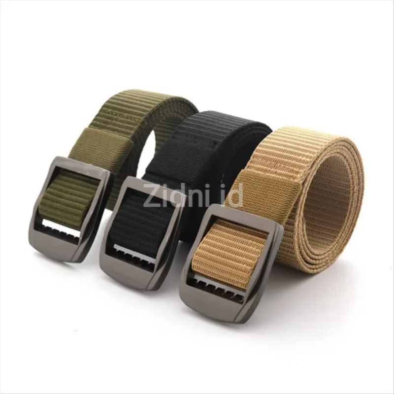 Jual Ikat Pinggang Pria Canvas NYLON Gesper Pria NYLON Sabuk Kanvas Kepala Logam Besi Men Belt ...