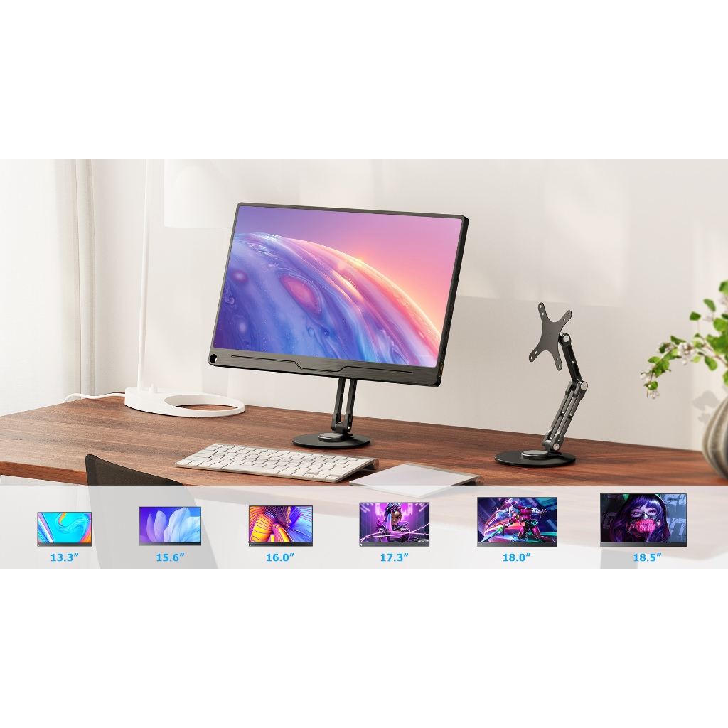 Jual UPERFECT 10-19 inch Vertical Monitor Stand VESA Monitor Bracket ...