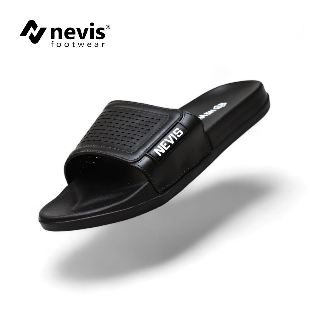 Jual NEVIS Sendal Selop Distro Pria Reno Original Hitam / Sendal Slip ...
