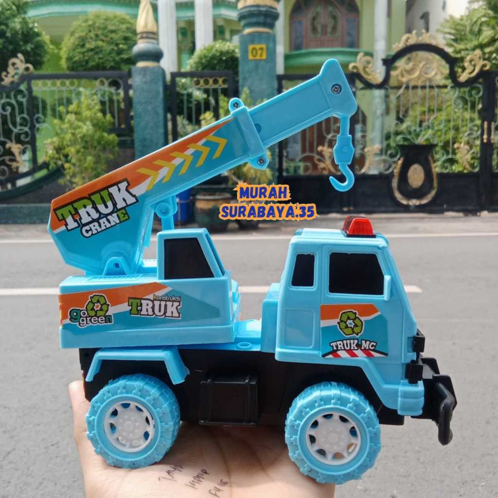 Jual MC 2 Mainan Mobil Truck Crane Kontruksi Truk Mainan Mobil Mini ...
