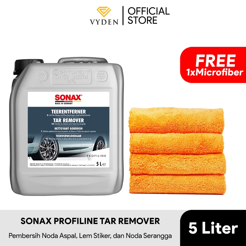 Jual SONAX Tar Remover 5 LITER Pembersih aspal noda jamur bekas stiker ...
