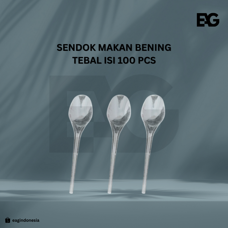 Jual EAG Market | Sendok Makan Bening Premium Tebal 1 Bks Isi 25 Pcs ...