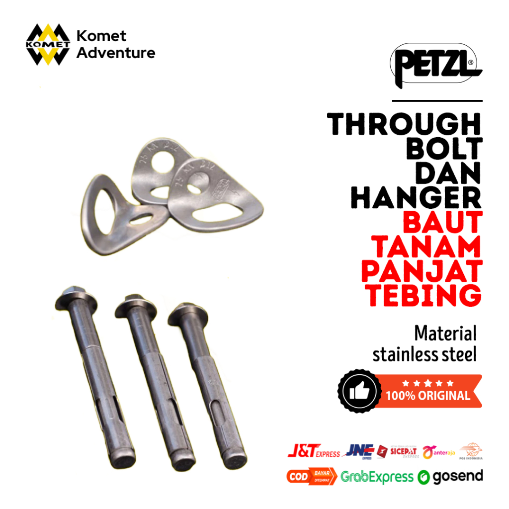 Jual Through Bolt dan Hanger Petzl - Baut tanam Panjat Tebing ...
