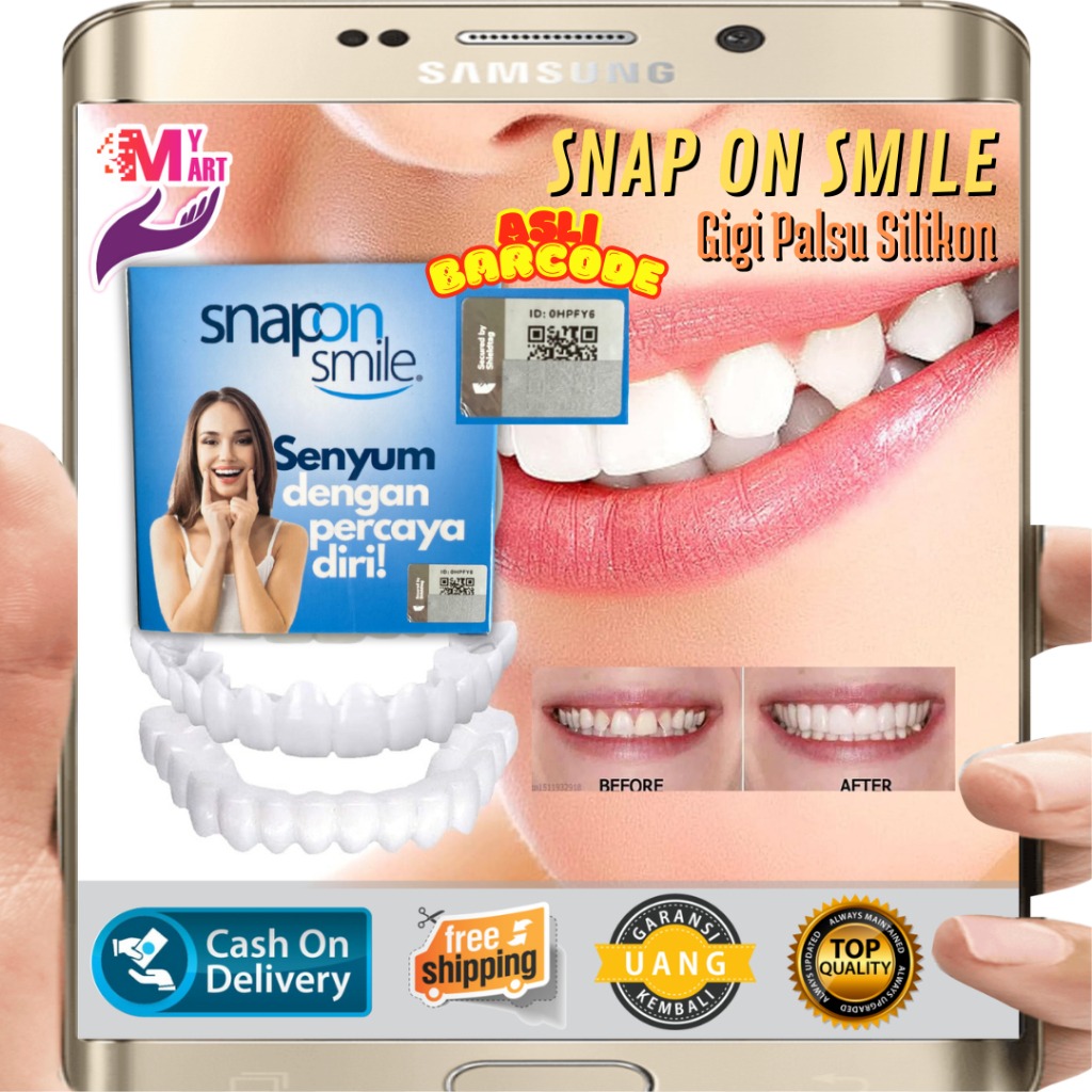 Jual Gigi Palsu Silikon - Snap On Smile Teeth Veneer | Shopee Indonesia