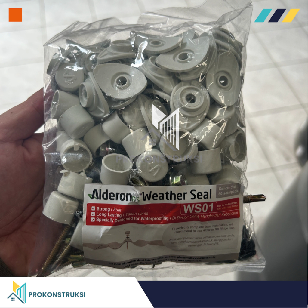 Jual Baut / Sekrup / Roofing Alderon RS + Weather Roof Seal Set untuk ...