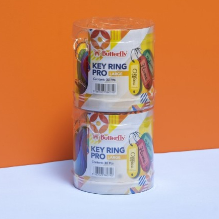 Jual Butterfly Keyring PRO Small & Large / Gantungan Kunci Pro Kecil (isi 50 pcs) & Besar (isi ...