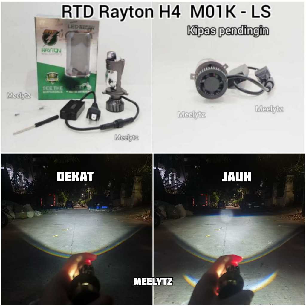 Jual Lampu Utama Led RTD Rayton M01K-LS High Low Putih 55watt Voltage AC DC Jamin terang ...