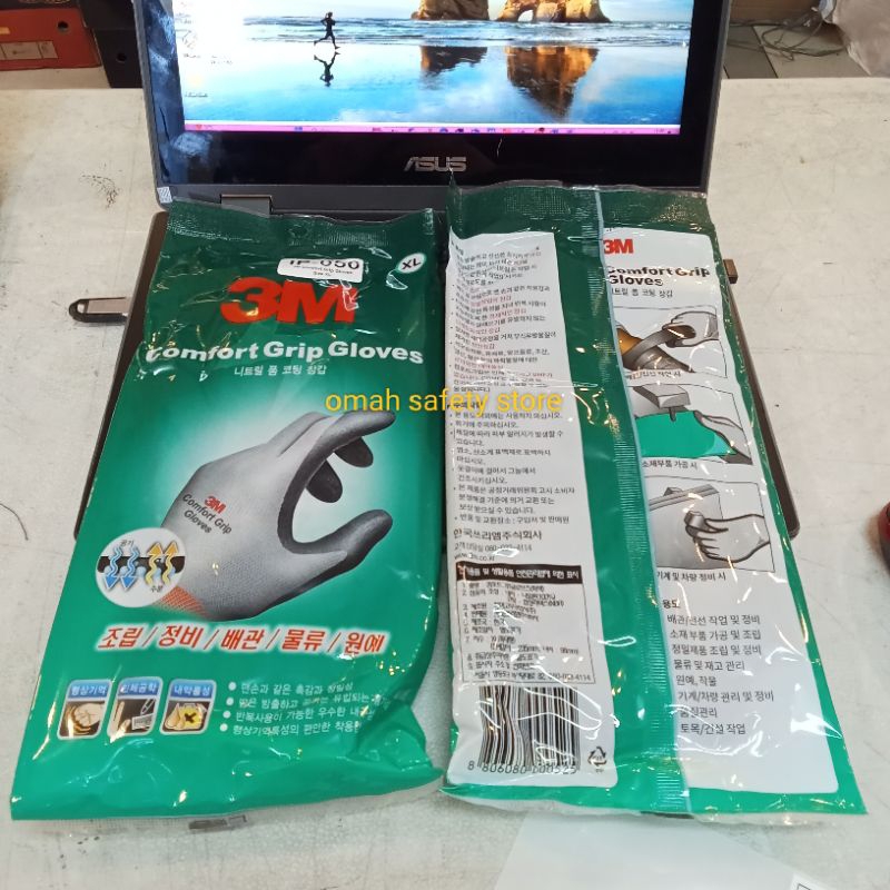 Jual Sarung Tangan 3M Comfort Grip / Safety Gloves Listrik Statis Murah ...