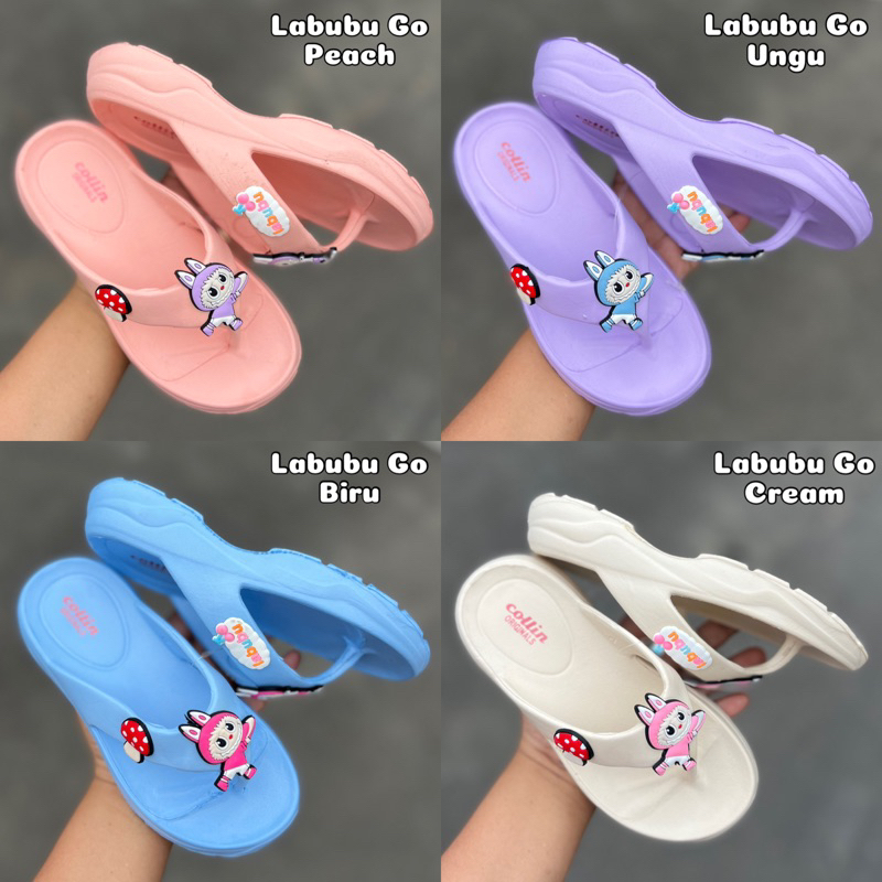 Jual SANDAL JEPIT ANAK LABUBU GO CEWEK COWOK | Shopee Indonesia