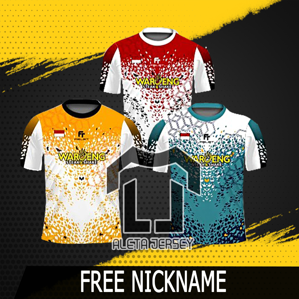 Jual Jersey Badminton Waroeng steak Sabar Gautama Reza Pahlevi 3610 ...