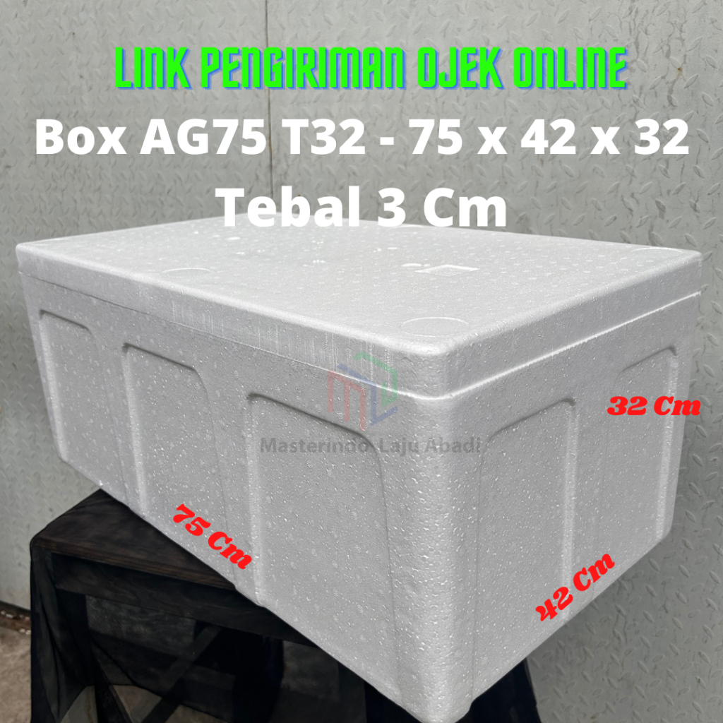 Jual Box Styrofoam AG 75 75×42x32 Cm (Khusus GRAB & GOJEK) - AG 75 LOW ...
