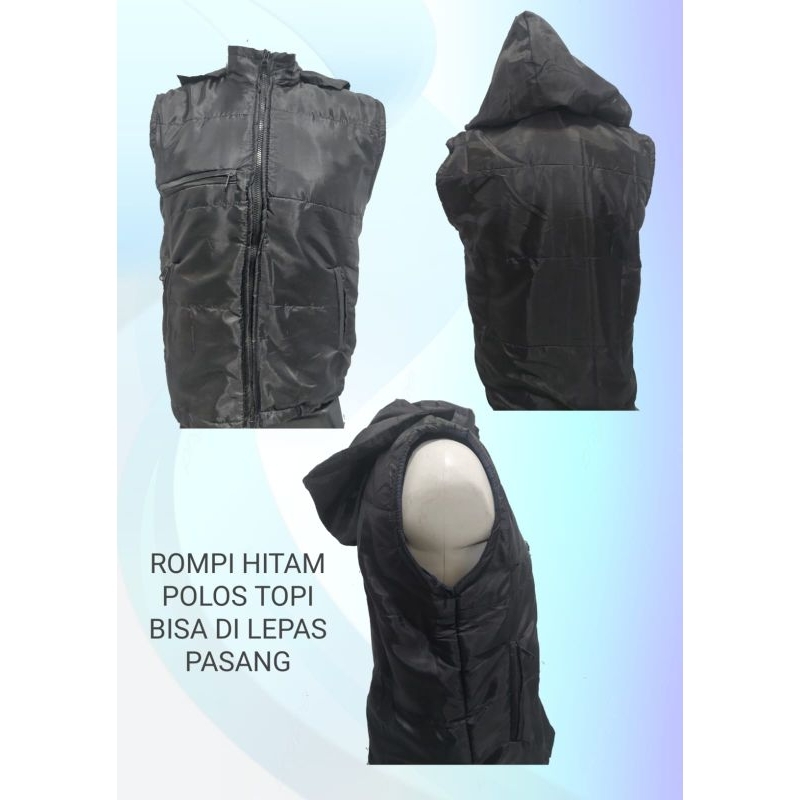 Jual Rompi hitam polos | Shopee Indonesia