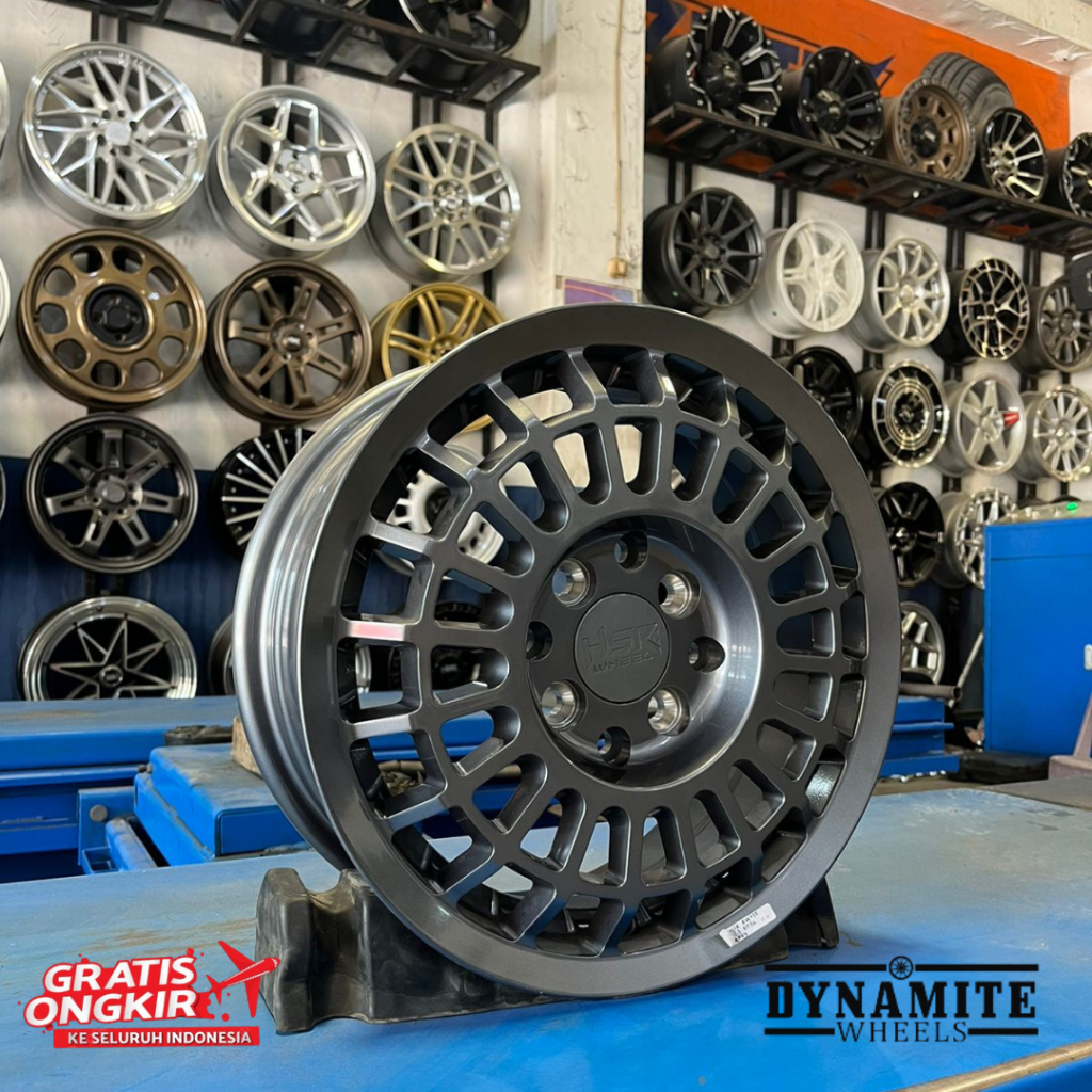 Jual Velg Mobil Rally Look HSR Ring 14 Lubang Pcd 4x100 4x114,3 Bisa ...