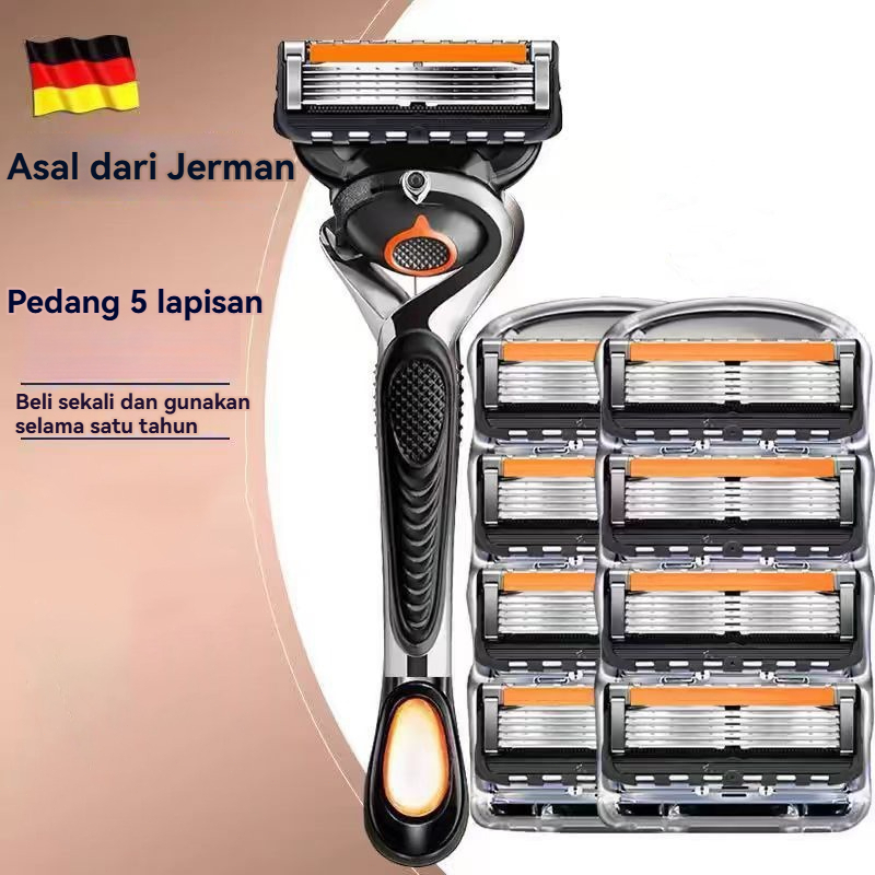 Jual Gillette Alat Cukur Pisau Cukur Manual Pria Baru Pisau 5 Lapis ...