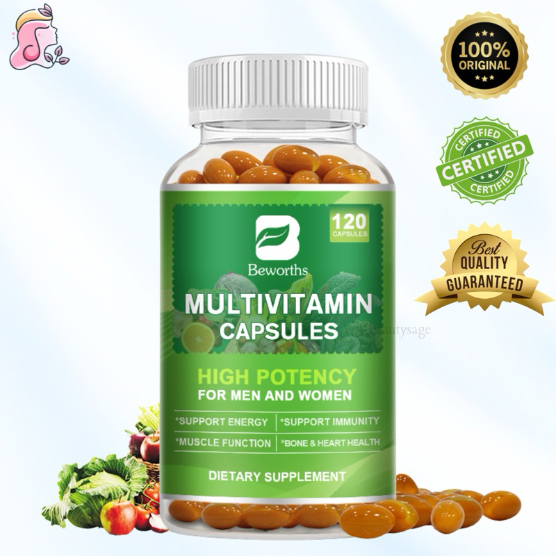 Jual Beworths Original 120 Kapsul Multivitamin 23 Jenis Vitamin dalam ...