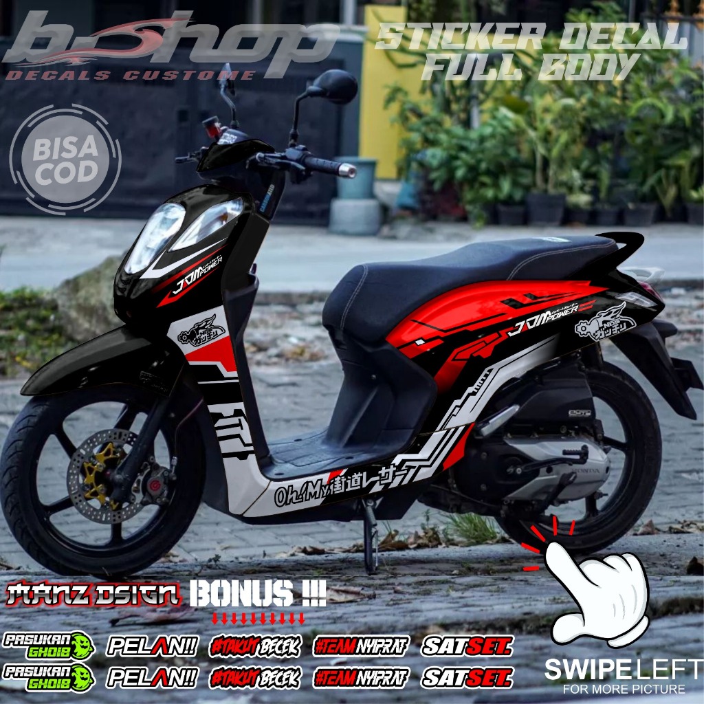 Jual Sticker decal fullbody genio motif jdm terbaru simple bebas ...