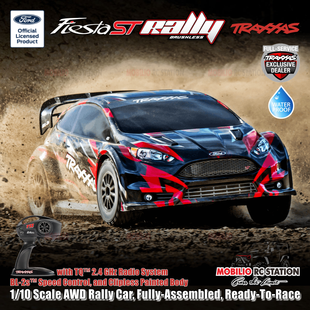 Jual Traxxas Ford Fiesta ST Rally BL-2s Brushless 1/10 AWD Rally Car ...