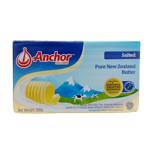Jual ANCHOR SALTED BUTTER PURE NEW ZEALAND BUTTER / MENTEGA ANCHOR 200 ...